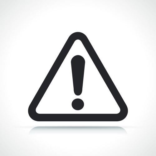 Warning sign Royalty Free Vector Image - VectorStock