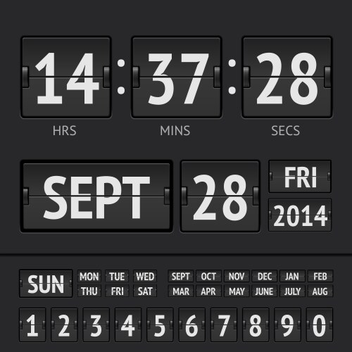 Countdown timer Royalty Free Vector Image - VectorStock