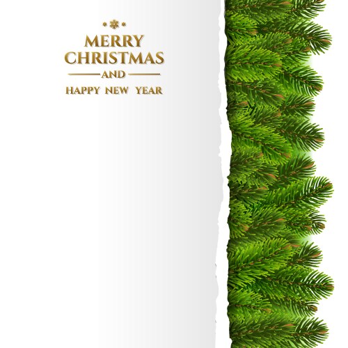 Border design with tree and fence Royalty Free Vector Image