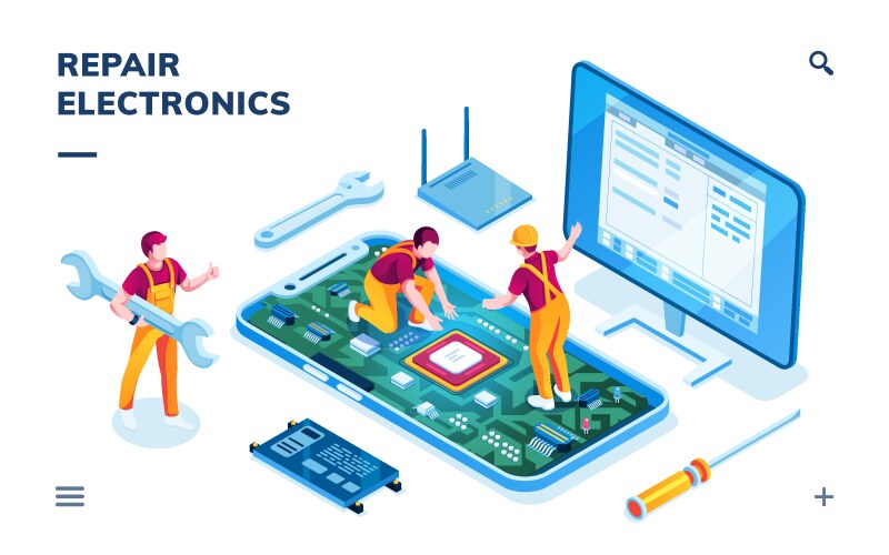 Electronics Repair Banner Vector Images (over 1,000)
