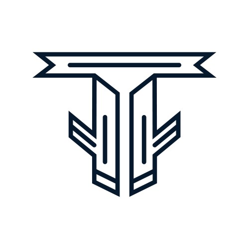 Letter mark logo Royalty Free Vector Image - VectorStock