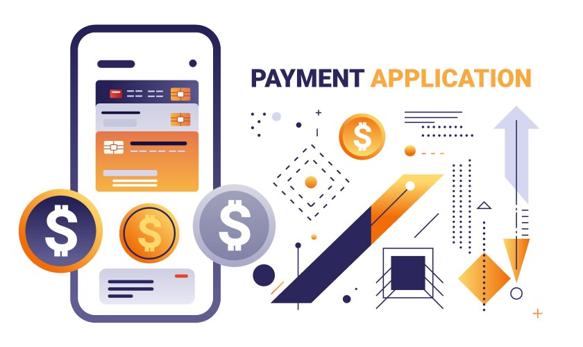Online banking smart wallet payment application Vector Image