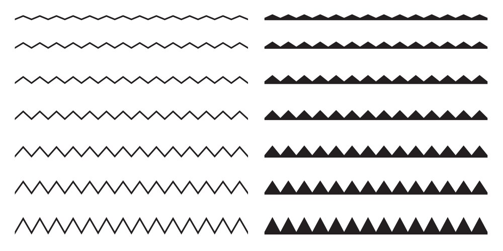 Braid borders abstract braids border set Vector Image