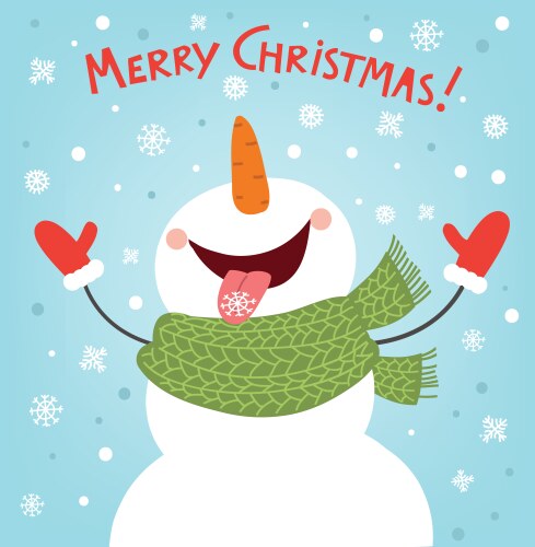 Cartoon snowman Royalty Free Vector Image - VectorStock