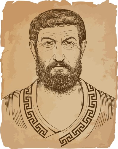 Parmenides gold Royalty Free Vector Image - VectorStock