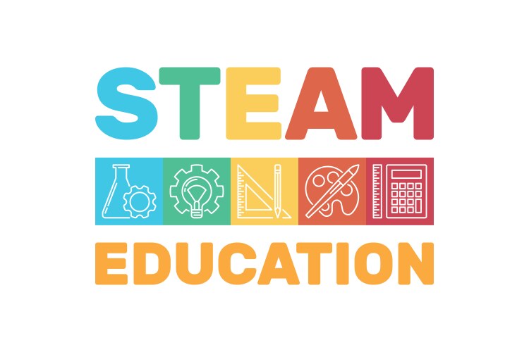 Steam education approach concept Royalty Free Vector Image