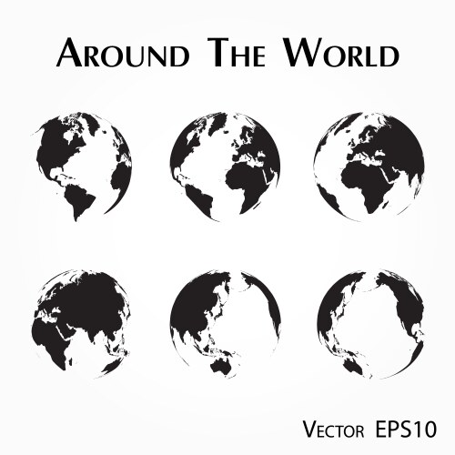 World Globe Outline Vector Images (over 61,000)