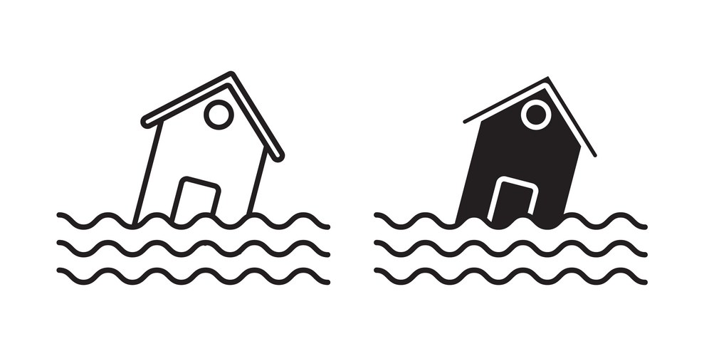 Flood Icons - Water Symbols – Royalty-Free Vector | VectorStock