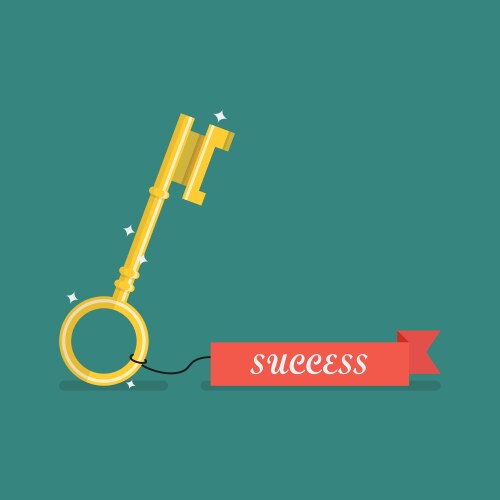 Business team working together key to success Vector Image