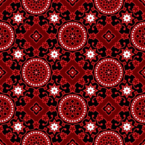 Traditional ajrak pattern Royalty Free Vector Image