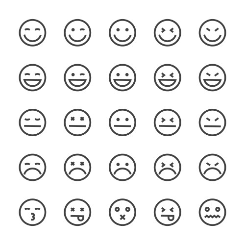 Smiley Face Outline Vector Images (over 5,900)