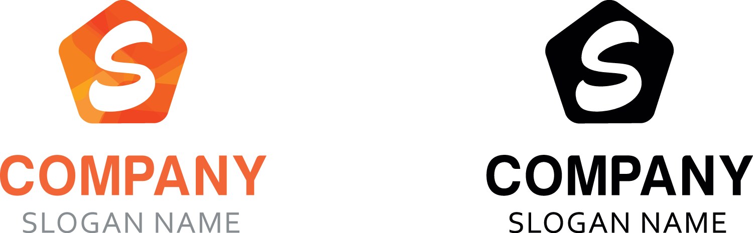 Letter s monogram logo design symbol icon Vector Image