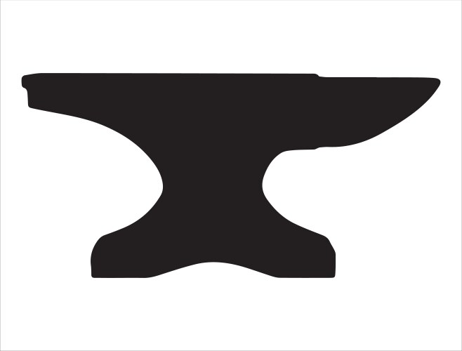 Anvil silhouette Royalty Free Vector Image - VectorStock