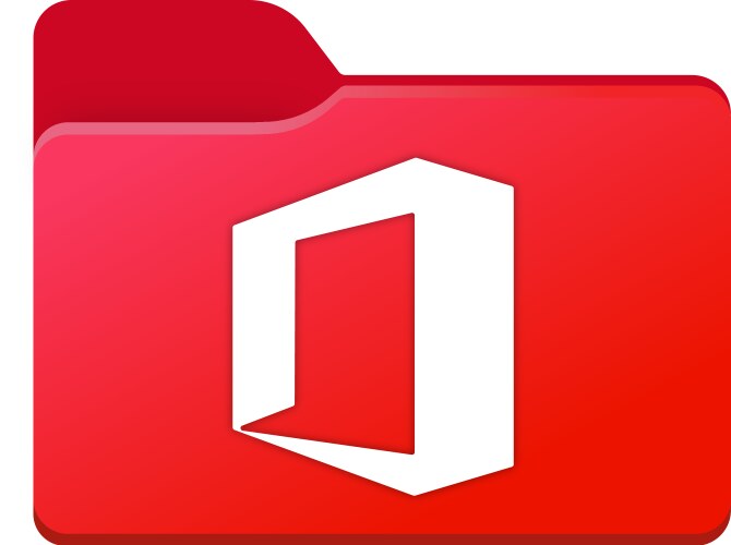 Windows 11 - style power folder icon Royalty Free Vector