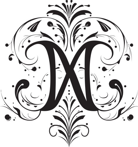 Letter M Calligraphy Vector Images (over 6,300)