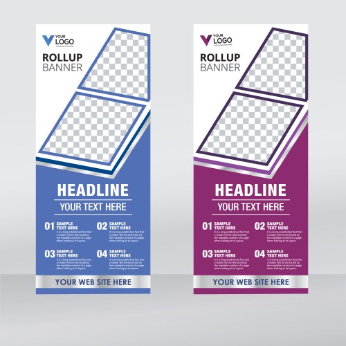 Corporate announcement banner template Royalty Free Vector