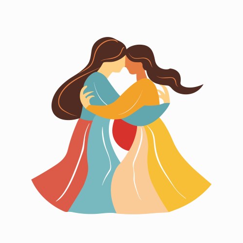 Two Women Vector Images (over 17,000)