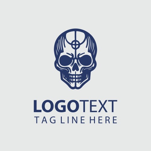 Skull logo Royalty Free Vector Image - VectorStock