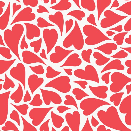 Heart pattern banner background seamless repeat Vector Image