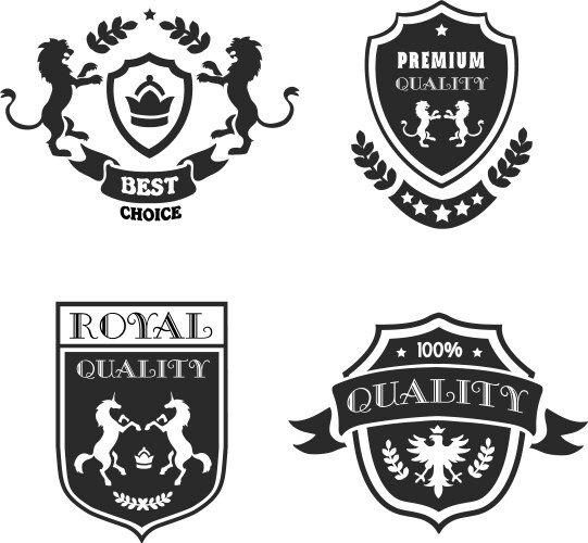 Royal emblem Royalty Free Vector Image - VectorStock