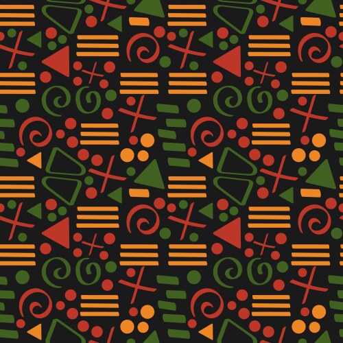 African vibes seamless pattern in ethnic tribal Vector Image