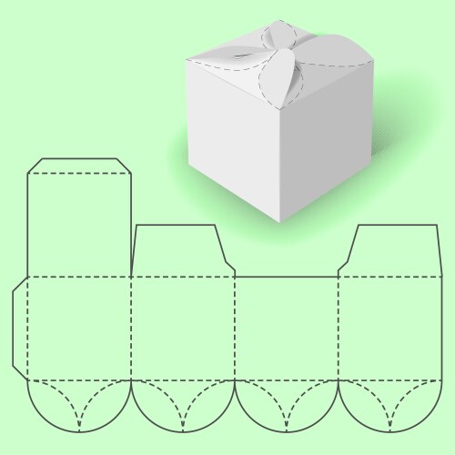 Gift box template Royalty Free Vector Image - VectorStock