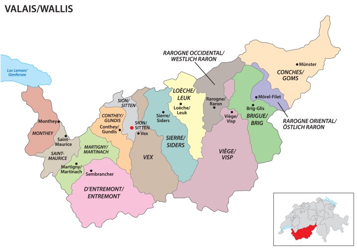 Czech republic administrative and political map Vector Image