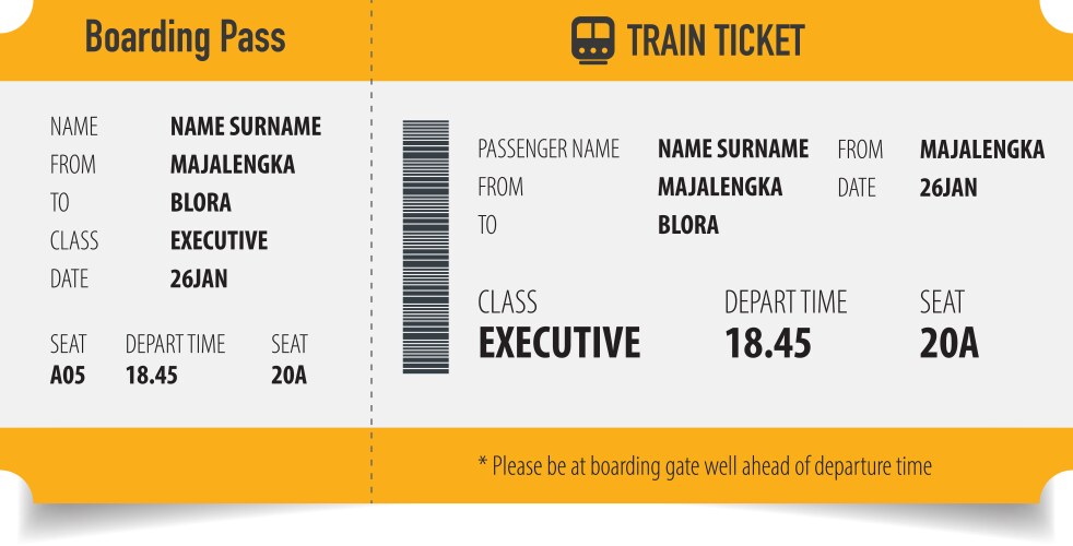 Bus ticket Royalty Free Vector Image - VectorStock