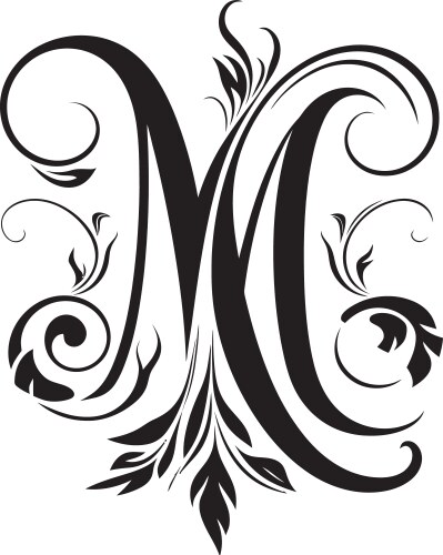 Letter M Calligraphy Vector Images (over 6,300)
