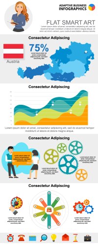 People infographic set Royalty Free Vector Image