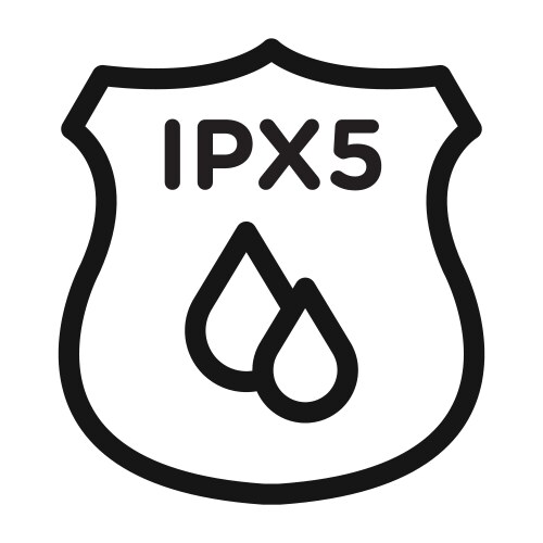 Ip67 waterproof icon black line art logo Vector Image