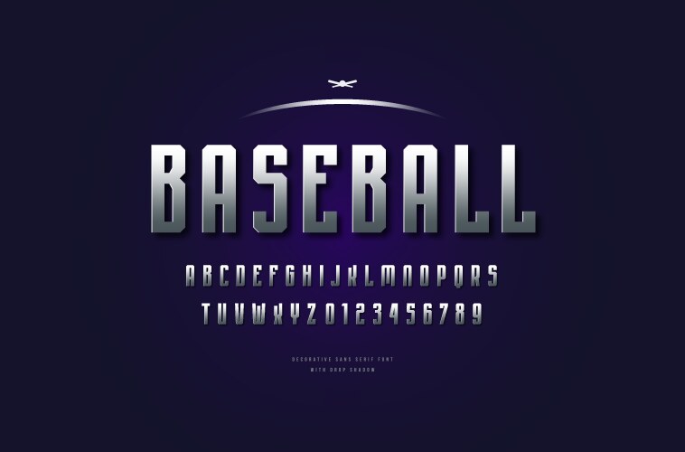 Baseball Number Fonts Vector Images (over 720)
