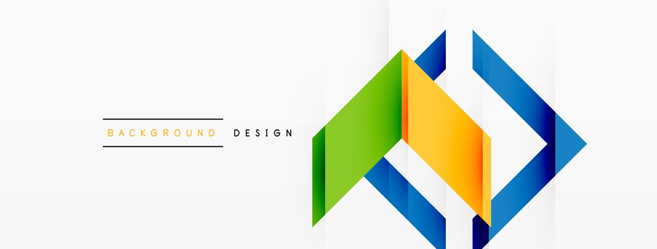 Abstract art logo in electric blue and yellow with
