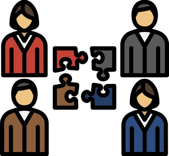 Corporate team icon Royalty Free Vector Image - VectorStock