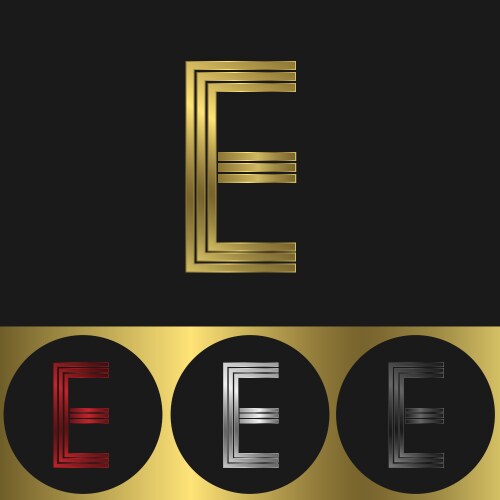 Gold Letter E Vector Images (over 5,700)