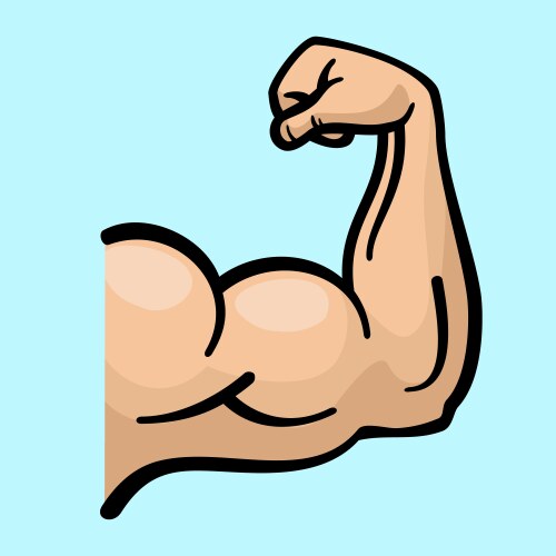 Anime manga muscle man Royalty Free Vector Image