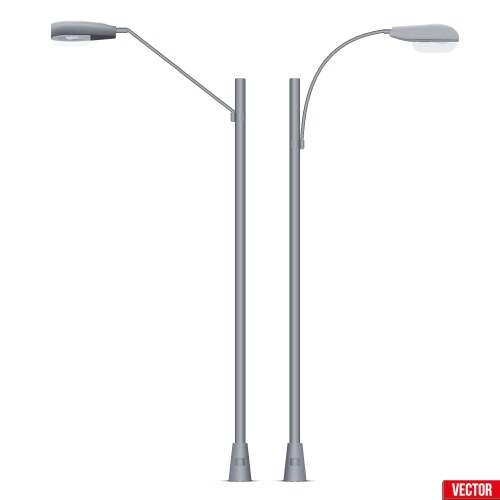 Vintage lamp post sign Royalty Free Vector Image