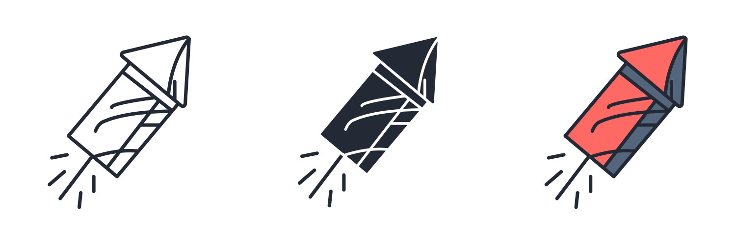 Firework Crackers Outline Vector Images (over 540)