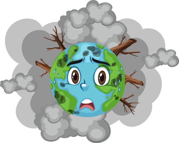 Earth pollution clipart Vector Images & Graphics for Commercial Use ...