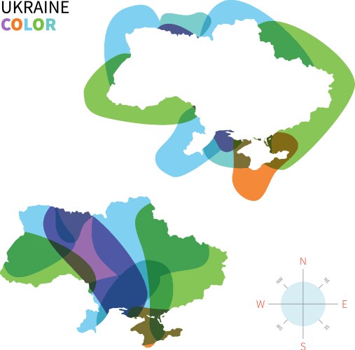Colorful map europe Royalty Free Vector Image - VectorStock