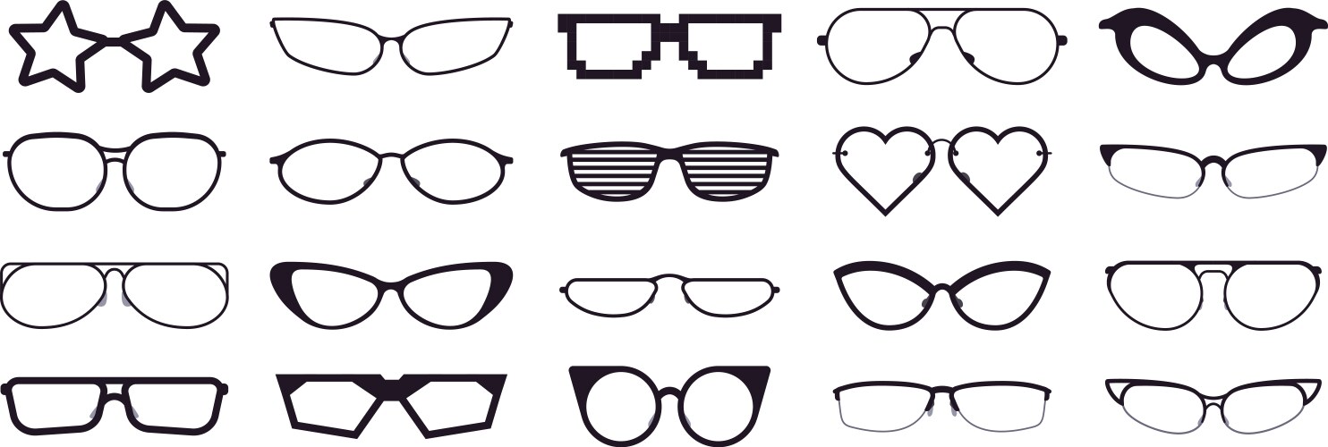 Eyeglasses Outline Vector Images (over 9,500)