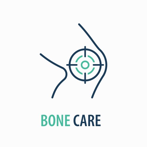 Orthopedic osteopathic chiropractic logo design Vector Image