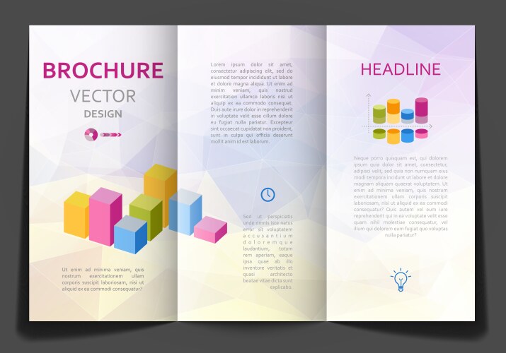 Brochure design template Royalty Free Vector Image