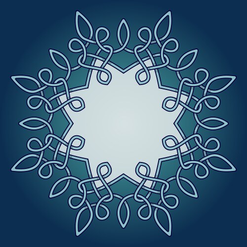 Magic vintage mirror with decorative frame Vector Image