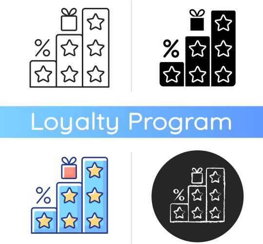 Earn points bonuses discount coupons for online Vector Image