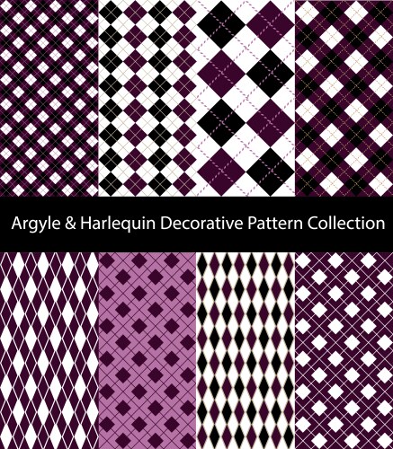 Purple Harlequin Vector Images (over 430)