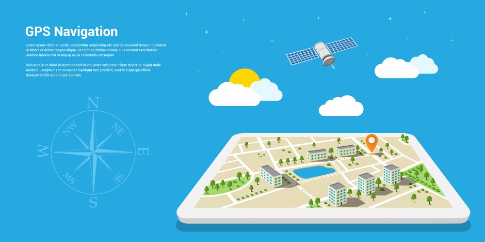 Gps 3 Royalty Free Vector Image - VectorStock