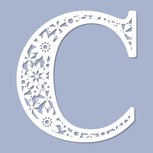 Modern futured alphabet cutting-edge sci-fi Vector Image