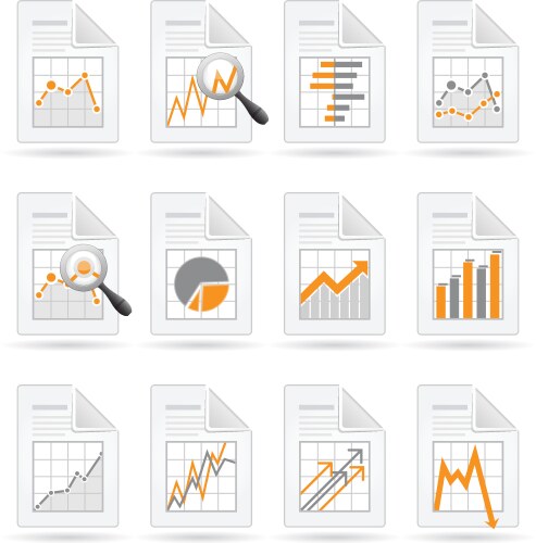 Statistics and analytics infographics card Vector Image