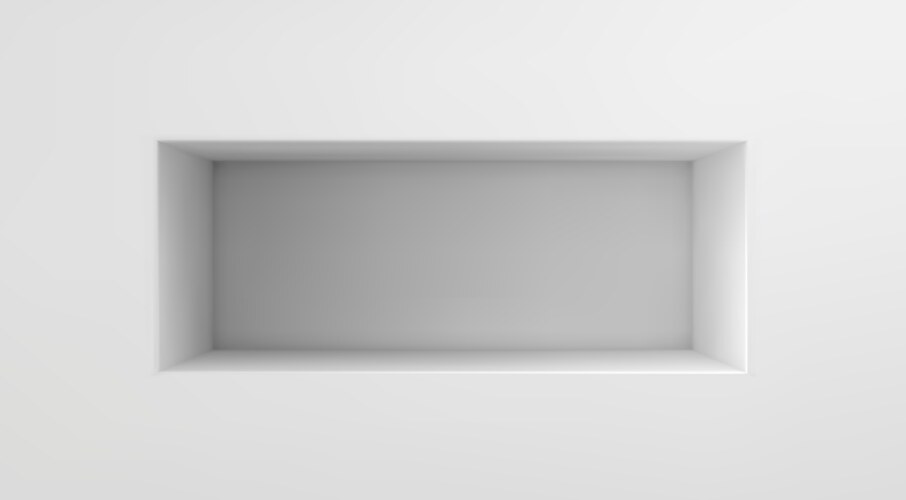 Empty glass showcase on pedestal museum box Vector Image